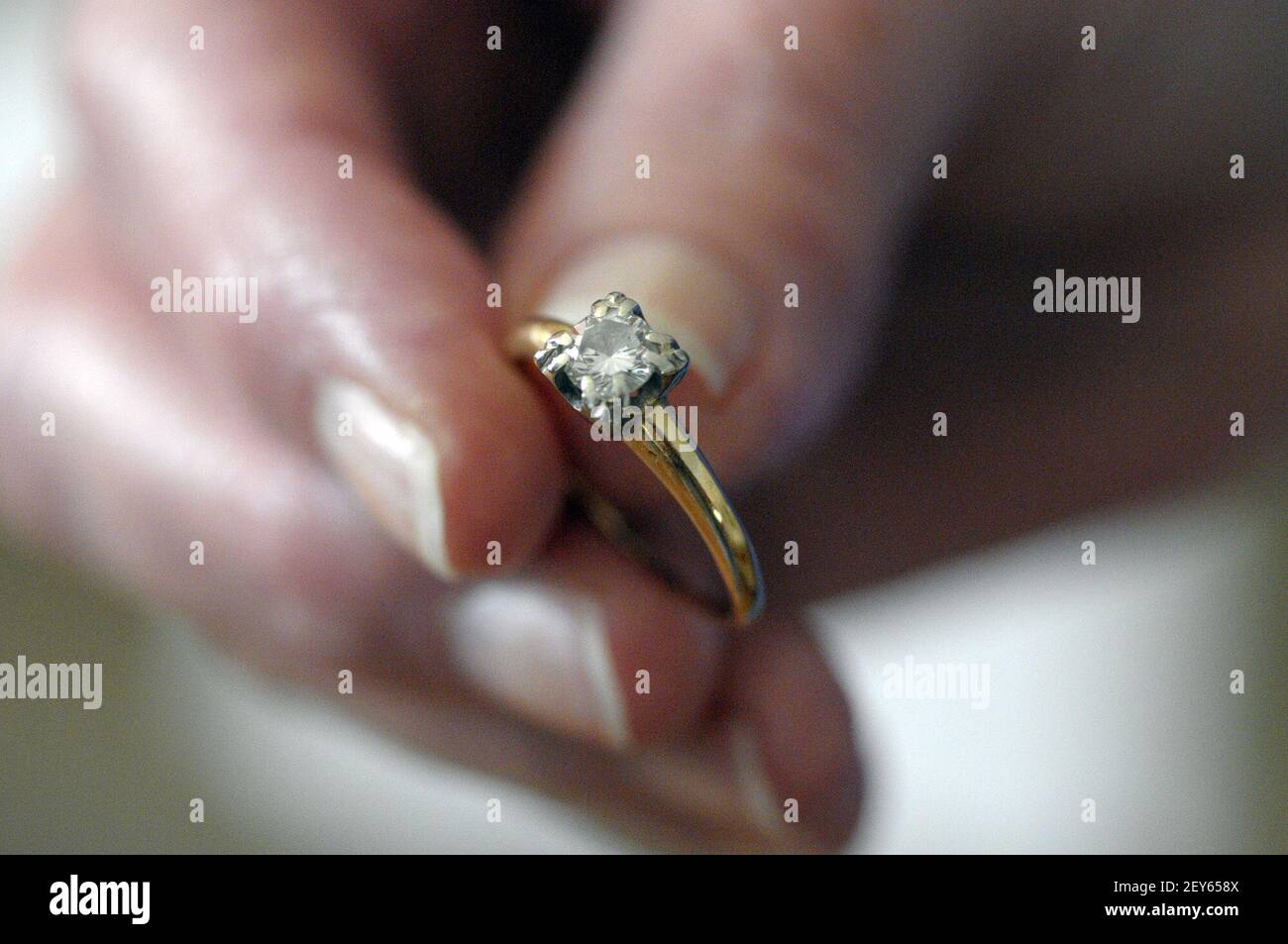 The wedding ring that Evangeline Poteat wore when she became Mrs ...