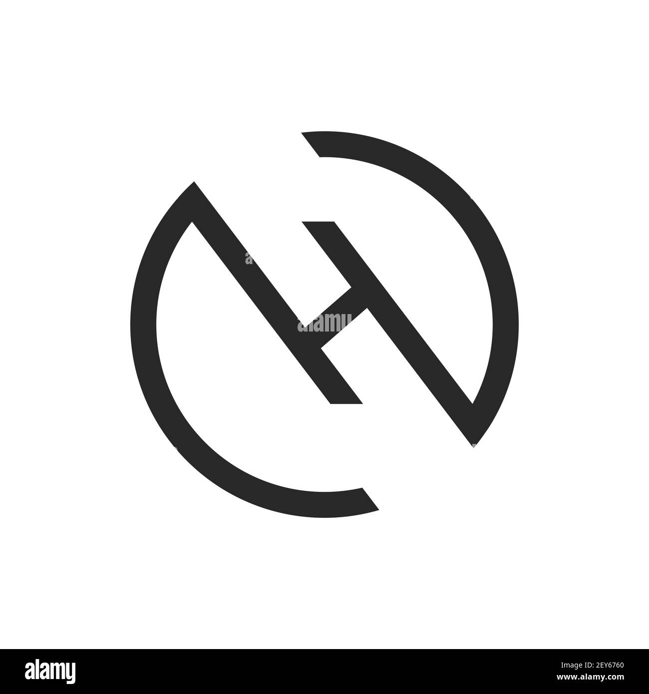 Initial nh letter logo vector template design. Linked letter hn logo design Stock Vector Image ...