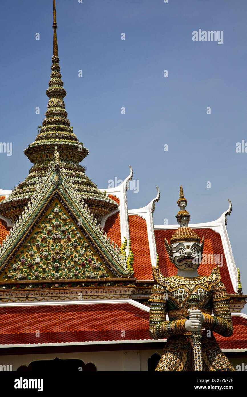 Asia thailand in bangkok sunny temple mosaic Stock Photo - Alamy