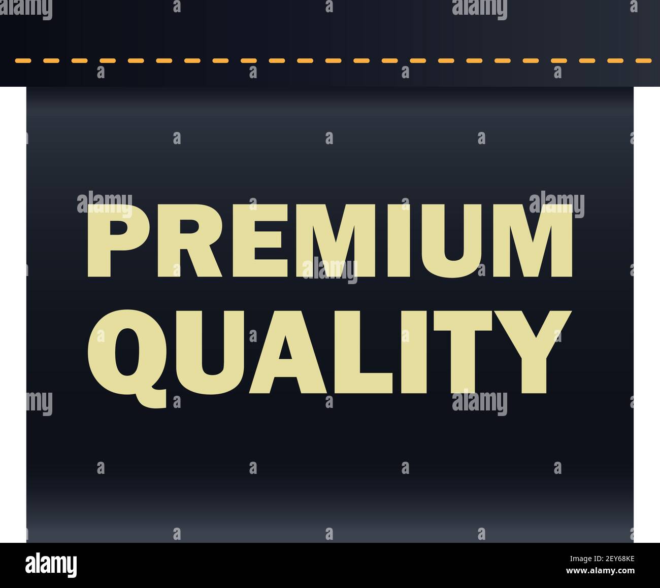 fabric tag premium quality clothing labels. vector illustration Stock ...