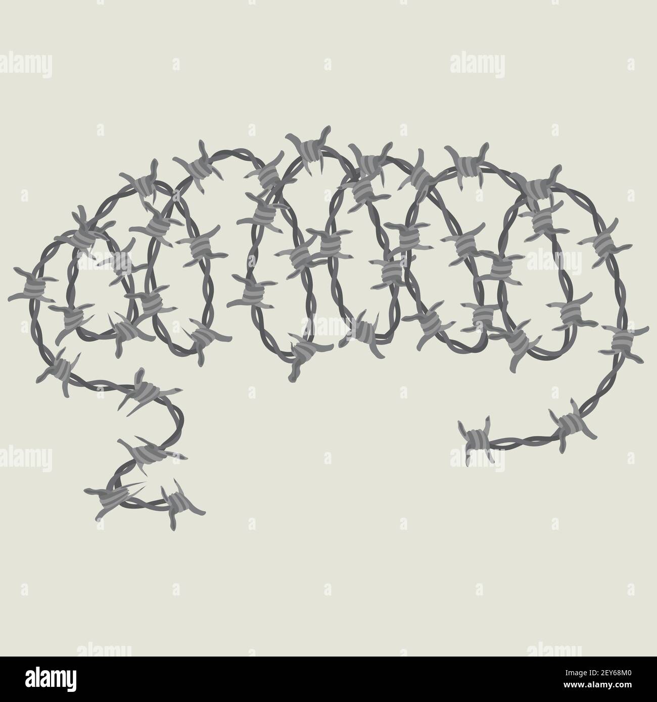 barbed wire symbol. vector illustration Stock Vector Image & Art - Alamy