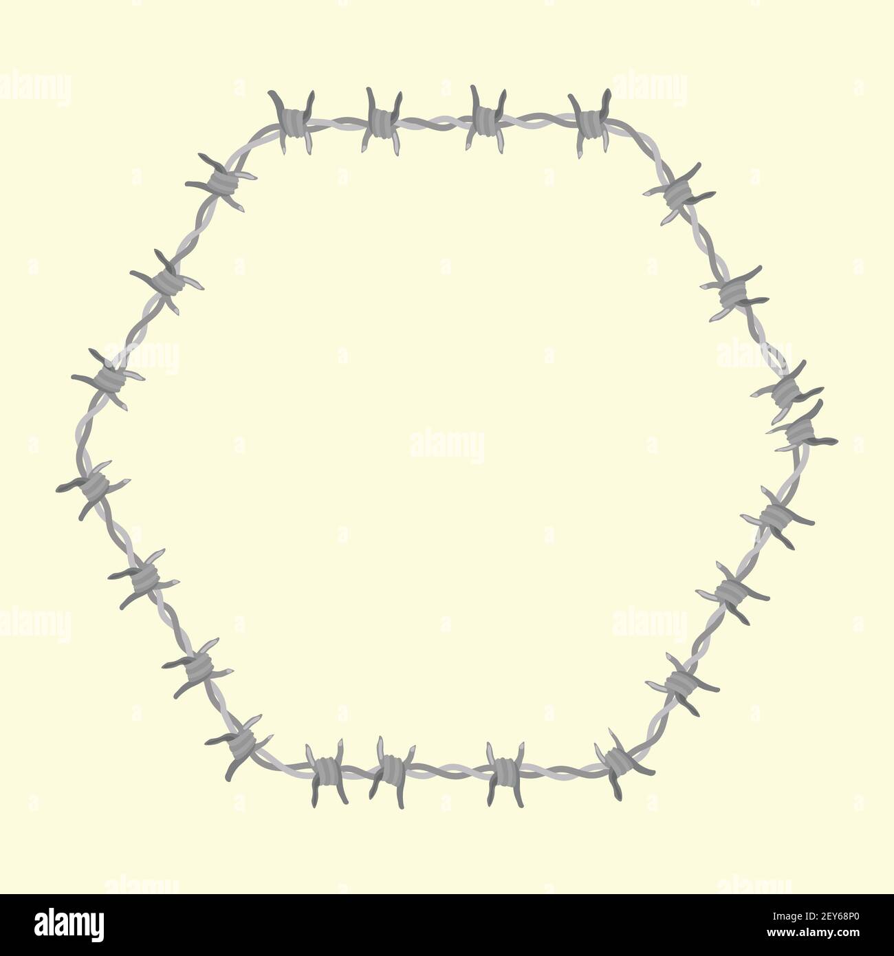 barbed wire symbol. vector illustration Stock Vector Image & Art - Alamy