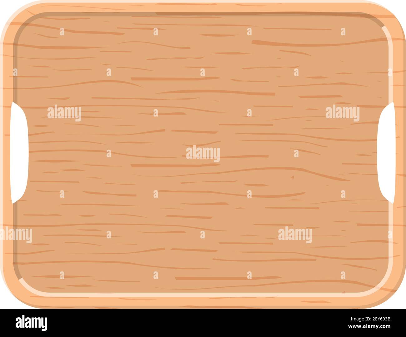 Wooden tray on white background. Top view Stock Vector Image & Art - Alamy