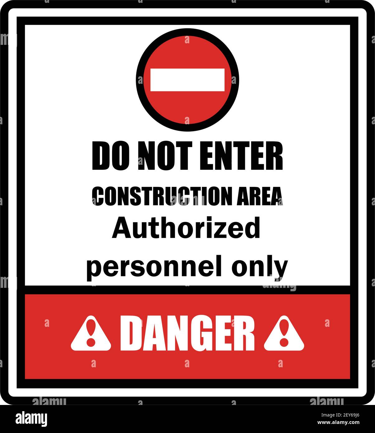 Private Property No Trespassing Warning Sign For Signboard Or Label