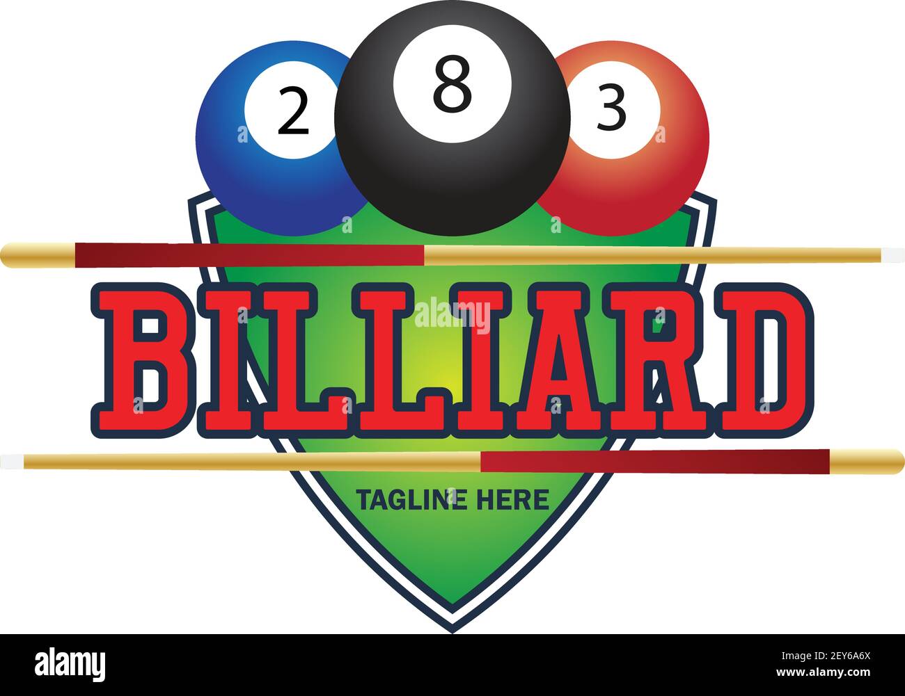 Billiard logo hi-res stock photography and images - Alamy