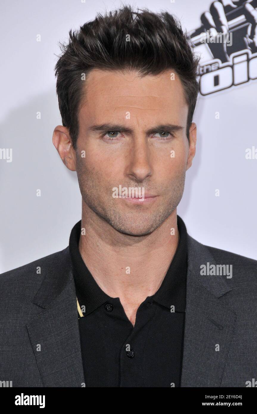 Singer Adam Levine at THE VOICE Season 7 Top 10 Finalists Red Carpet ...
