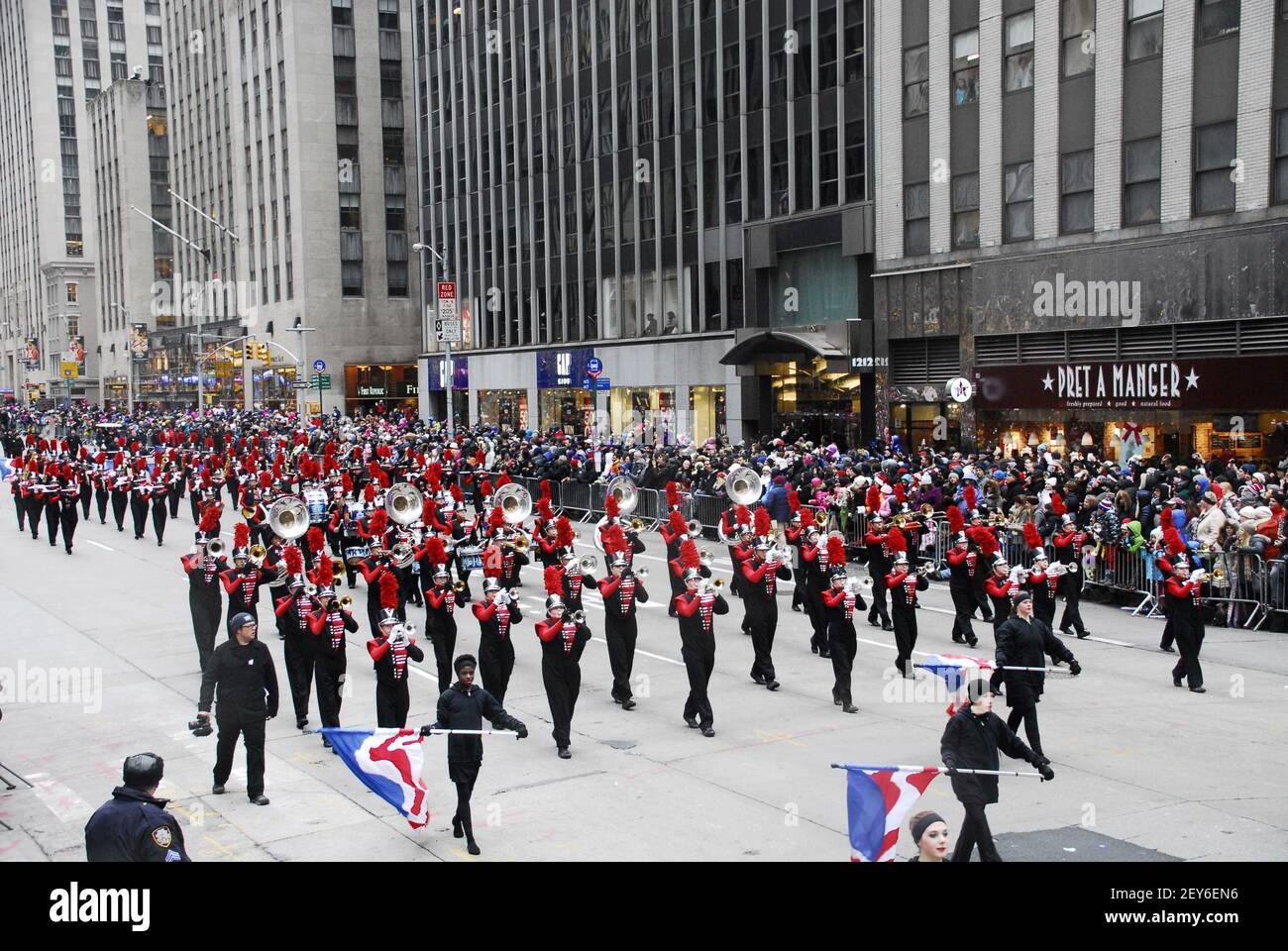 Thousands of people packed 6th Avenue in New York City to watch ...