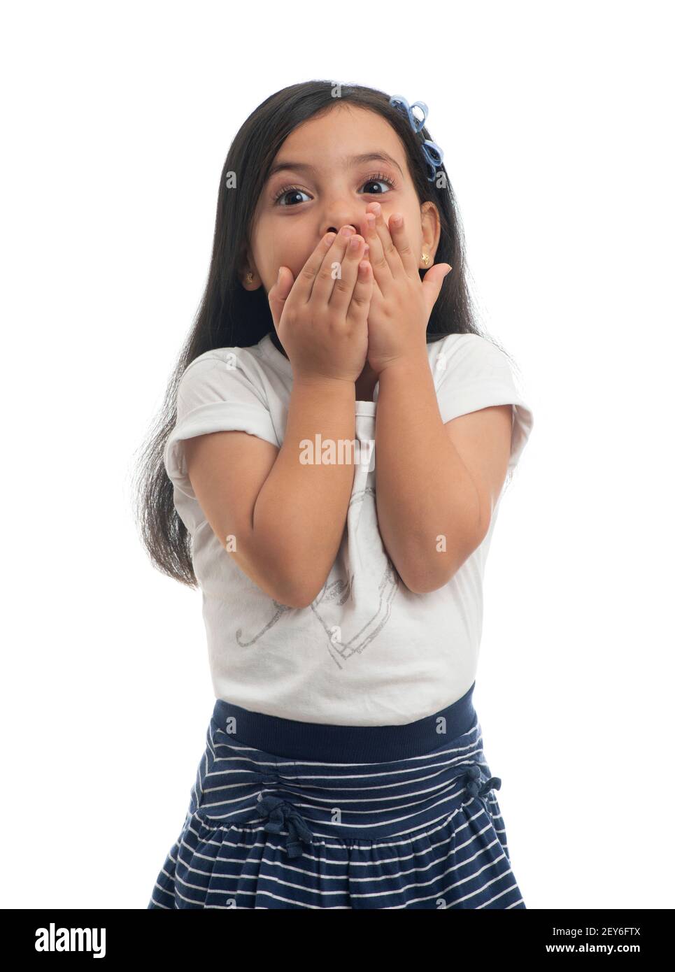 Young Beautiful Happy Girl Expressing Excitement Stock Photo - Alamy
