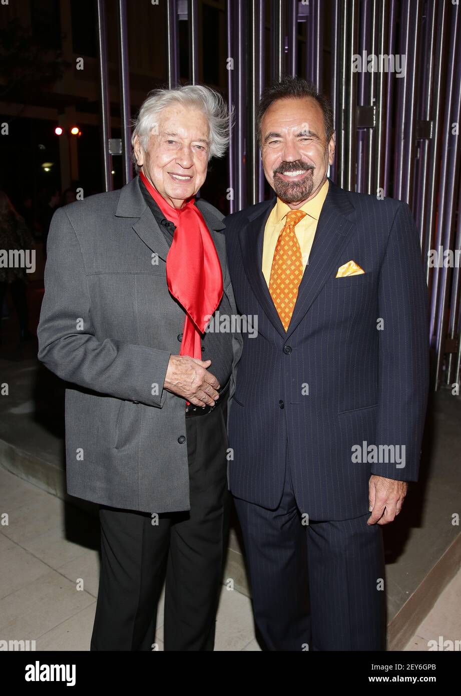 MIAMI - FLORIDA, DECEMBER 1, 2014: Artist Julio Le Parc and Jorge Perez ...