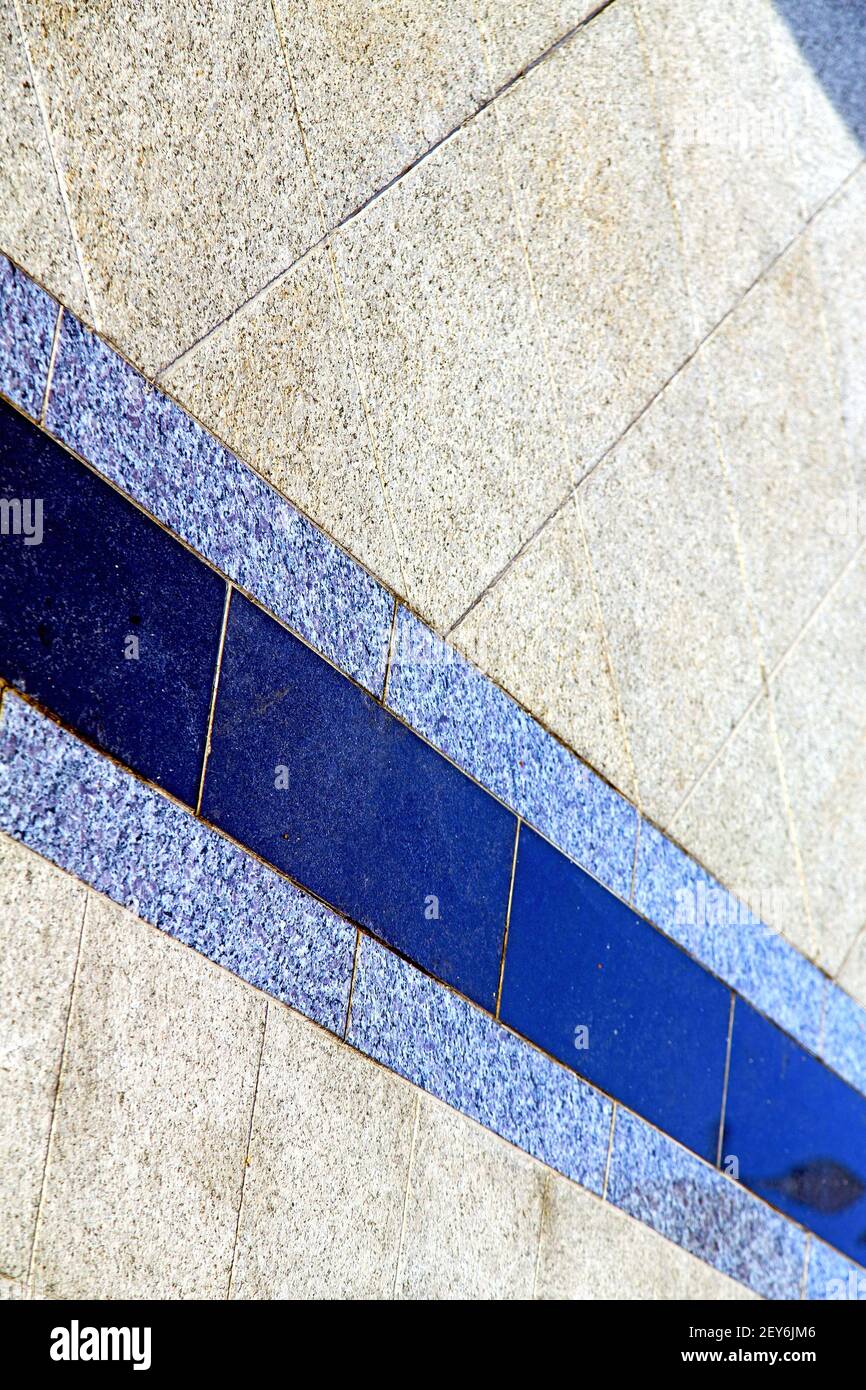Pavement cross stone temple reflex Stock Photo - Alamy