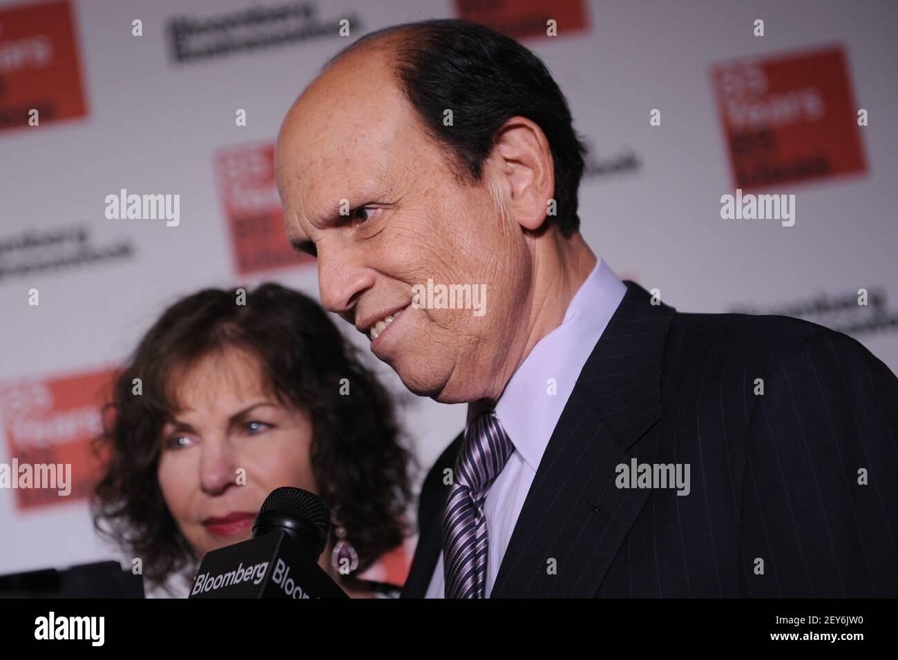 (L-R) Lori Anne Hackel and Michael Milken attend the Bloomberg ...