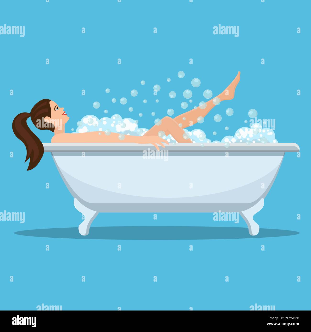 Women taking water Stock Vector Images - Alamy