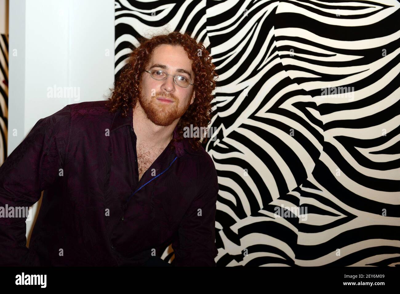 Artist Blake Emory set for a portrait during his debuts of provoking ...