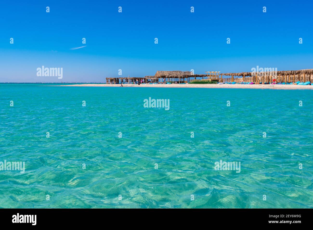 Orange Bay with white beach and crystal clear azure water - paradise ...
