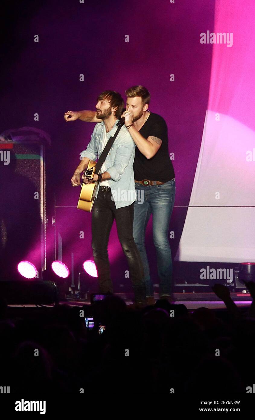 05 December 2014 - Las Vegas, Nevada - Dave Haywood, Charles Kelley ...