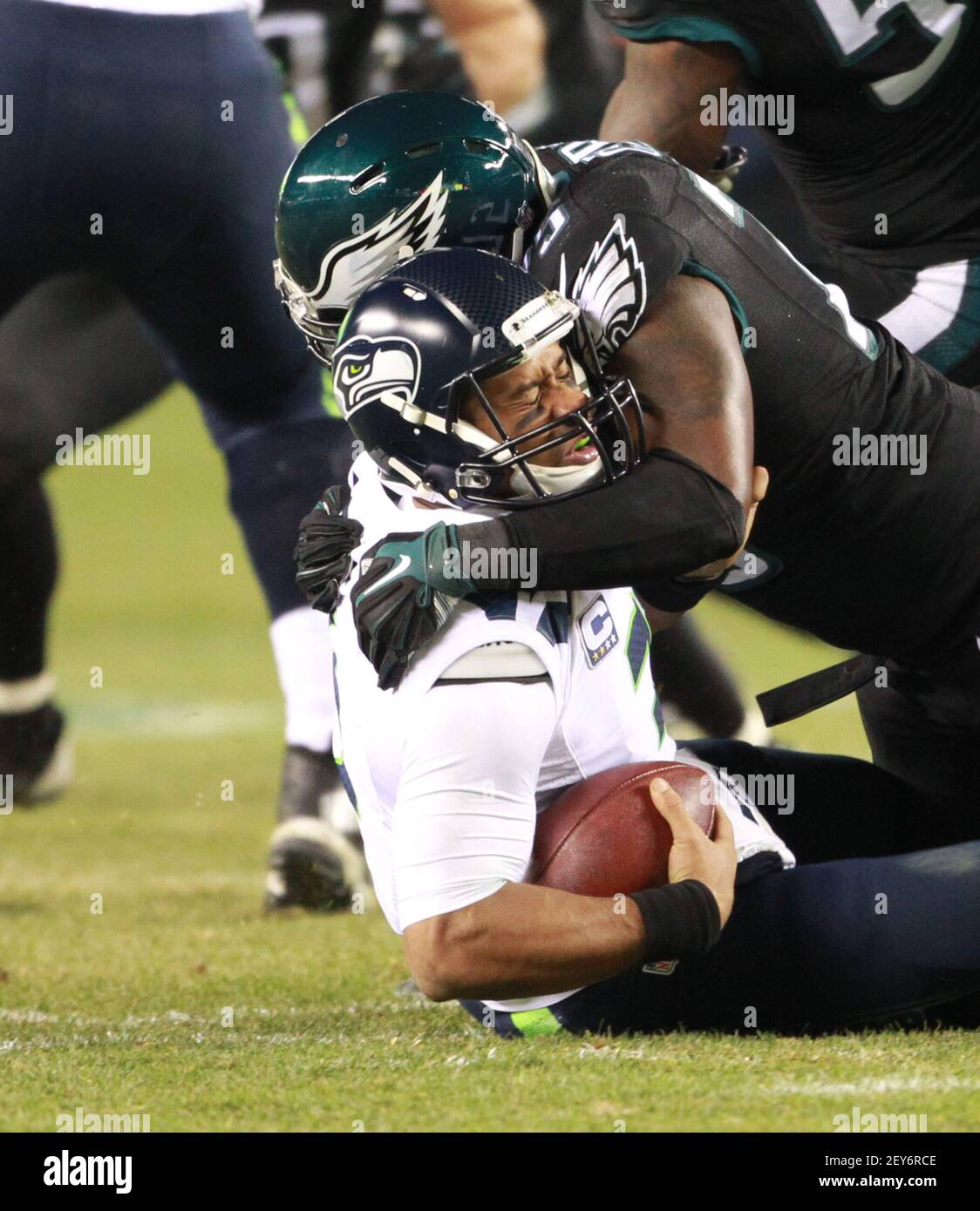 Philadelphia Eagles' Vinny Curry sacks Seattle Seahawks quarterback ...