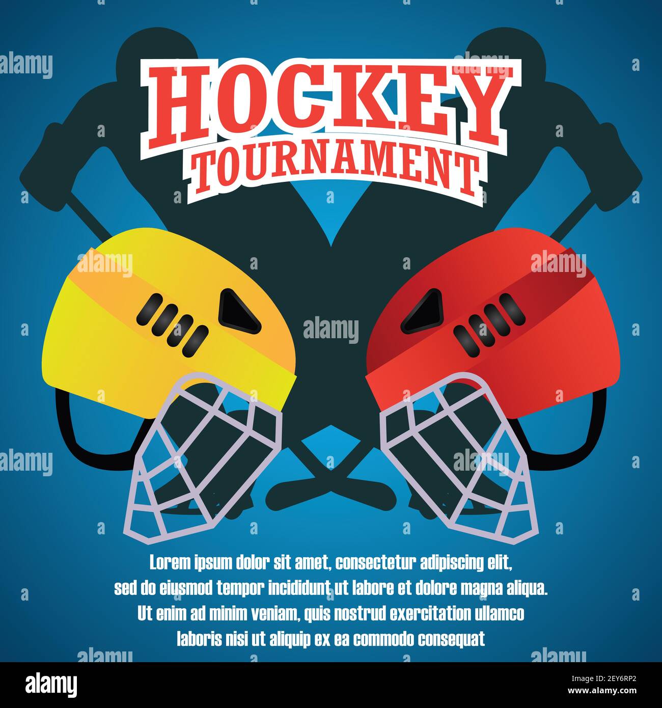 hockey banner for hockey tournament. vector illustration Stock Vector ...