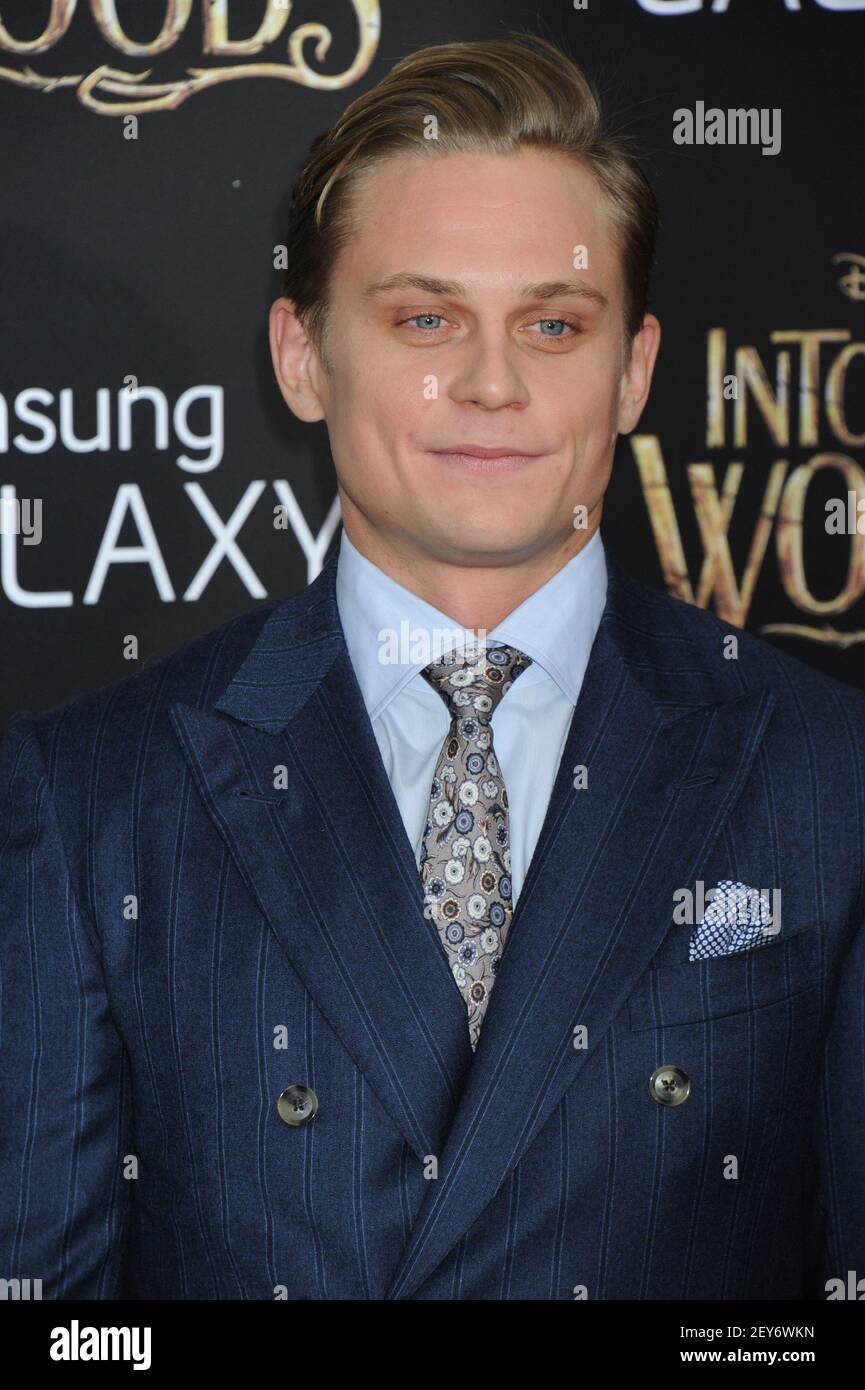 Billy Magnussen attends the World Premiere of Into The Woods, held at ...