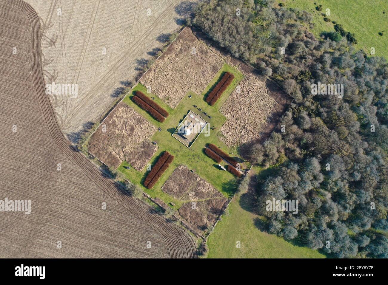 Aerial view of Chattri Memorial Stock Photo - Alamy