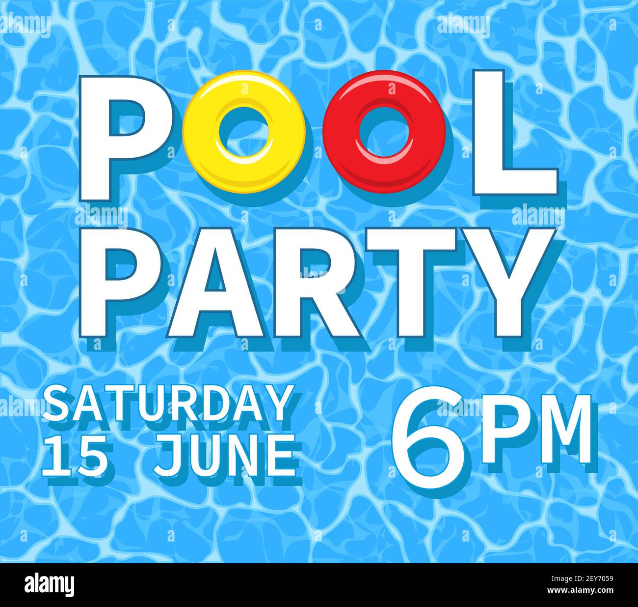 Vintage swimming pool poster hi-res stock photography and images - Alamy