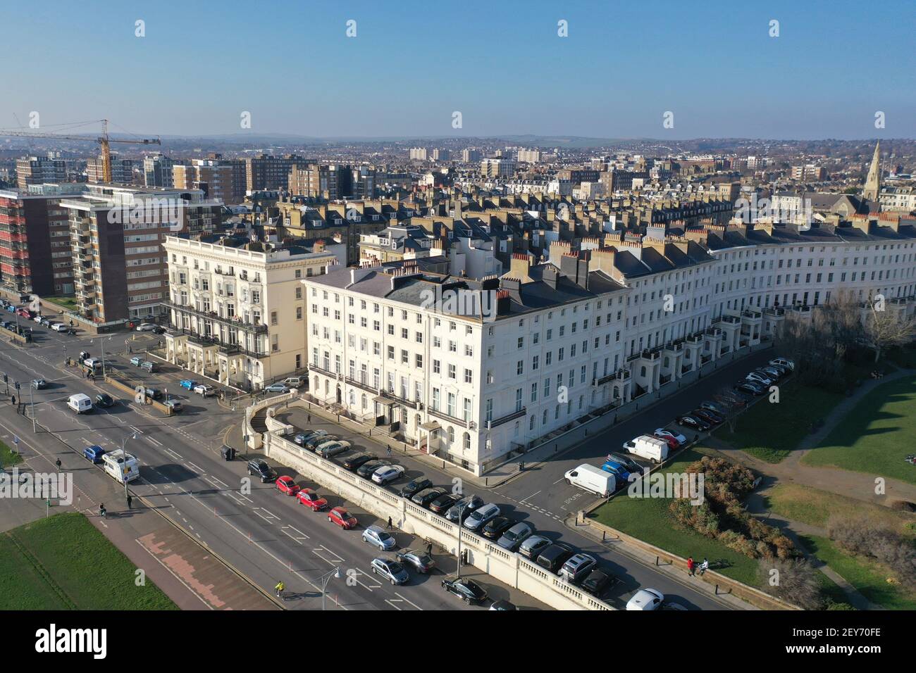 Hove seafront homes hi-res stock photography and images - Alamy