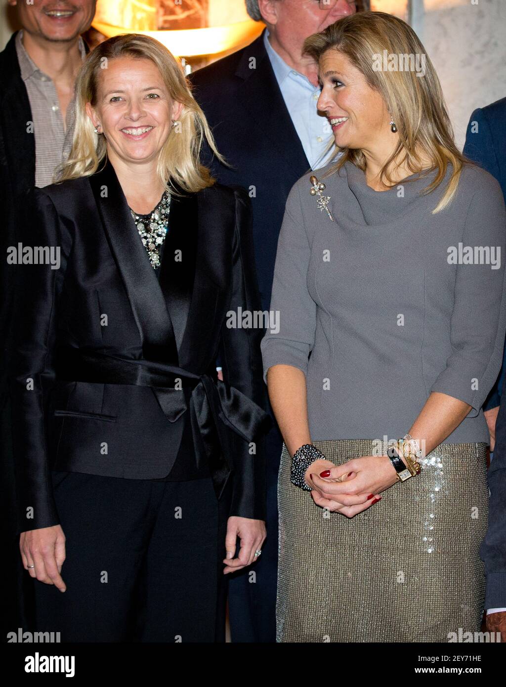 10-12-2014 AMSTERDAM - Queen Maxima and Princess Mabel attend the award ...