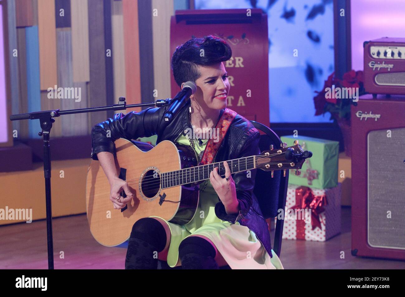 MIAMI - FLORIDA- DEC 12, 2014: The Kaays, Maria Bernal performs during ...