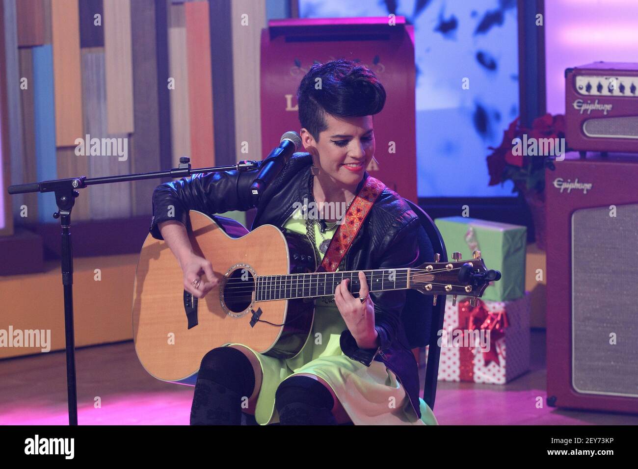 MIAMI - FLORIDA- DEC 12, 2014: The Kaays, Maria Bernal performs during ...