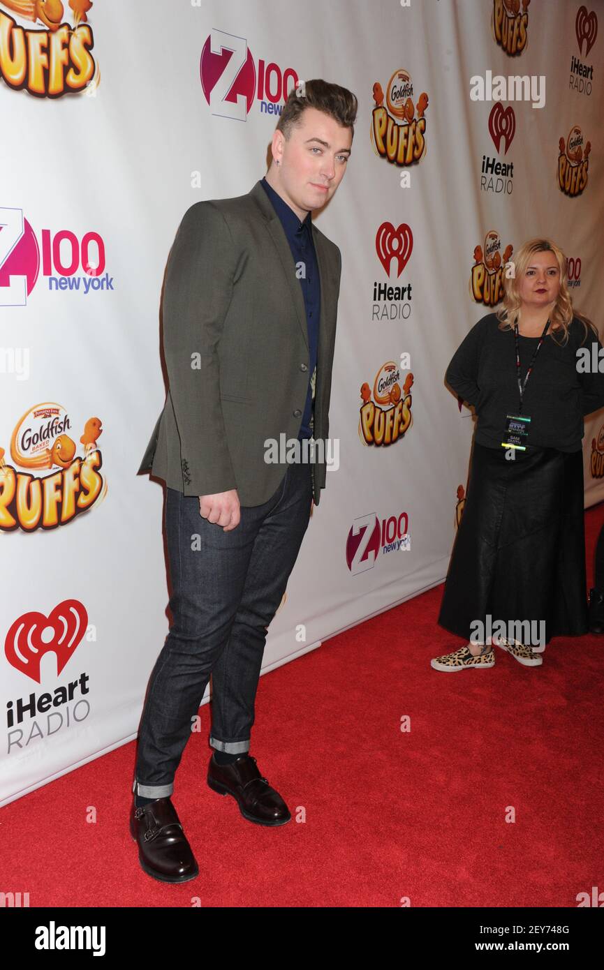 Sam Smith attends Z100's Jingle Ball 2014, held at Madison Square ...