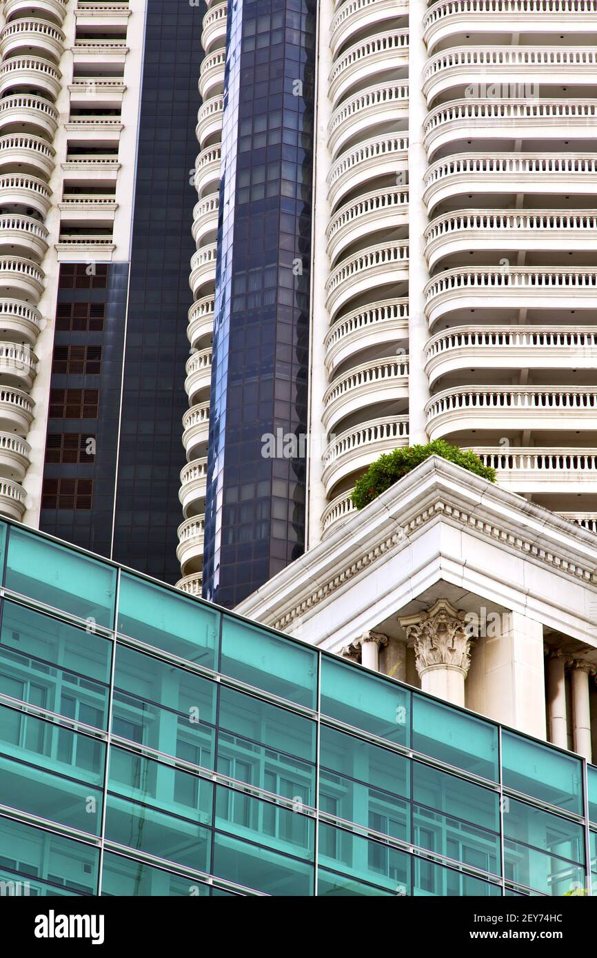 Bangkok terrace thailand in office district abstract the building ...