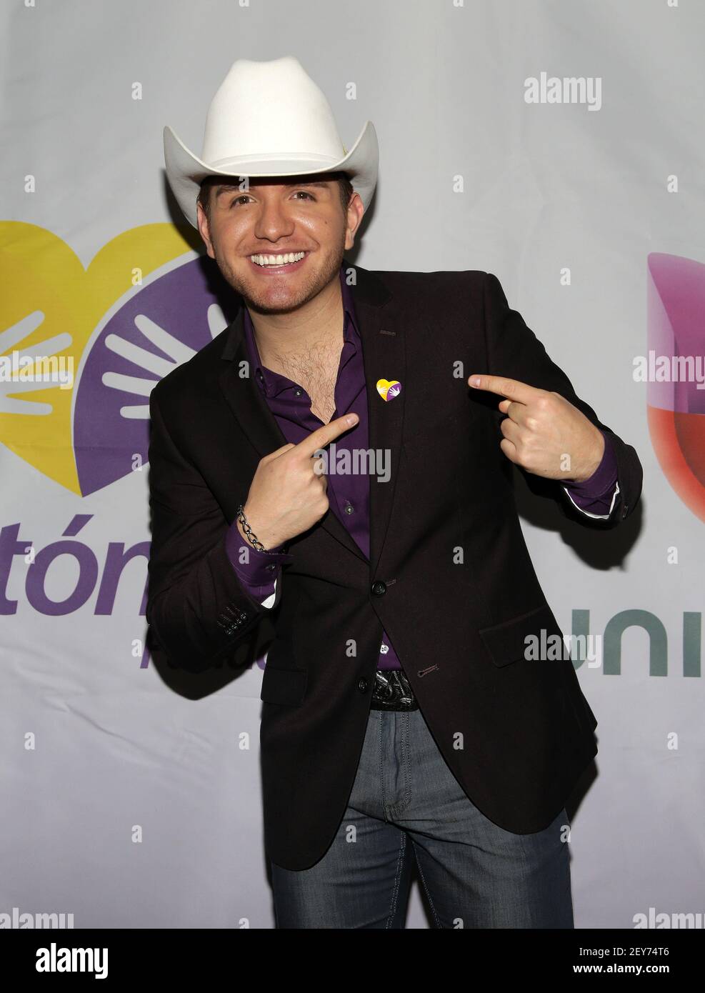 MIAMI-FLORIDA, DECEMBER 12, 2014: El Dasa attends the Univision Teleton ...