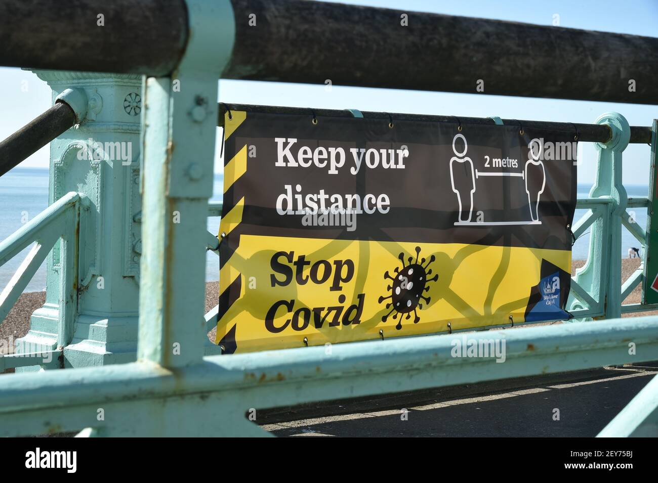 Cover 19 safety signs Stock Photo - Alamy