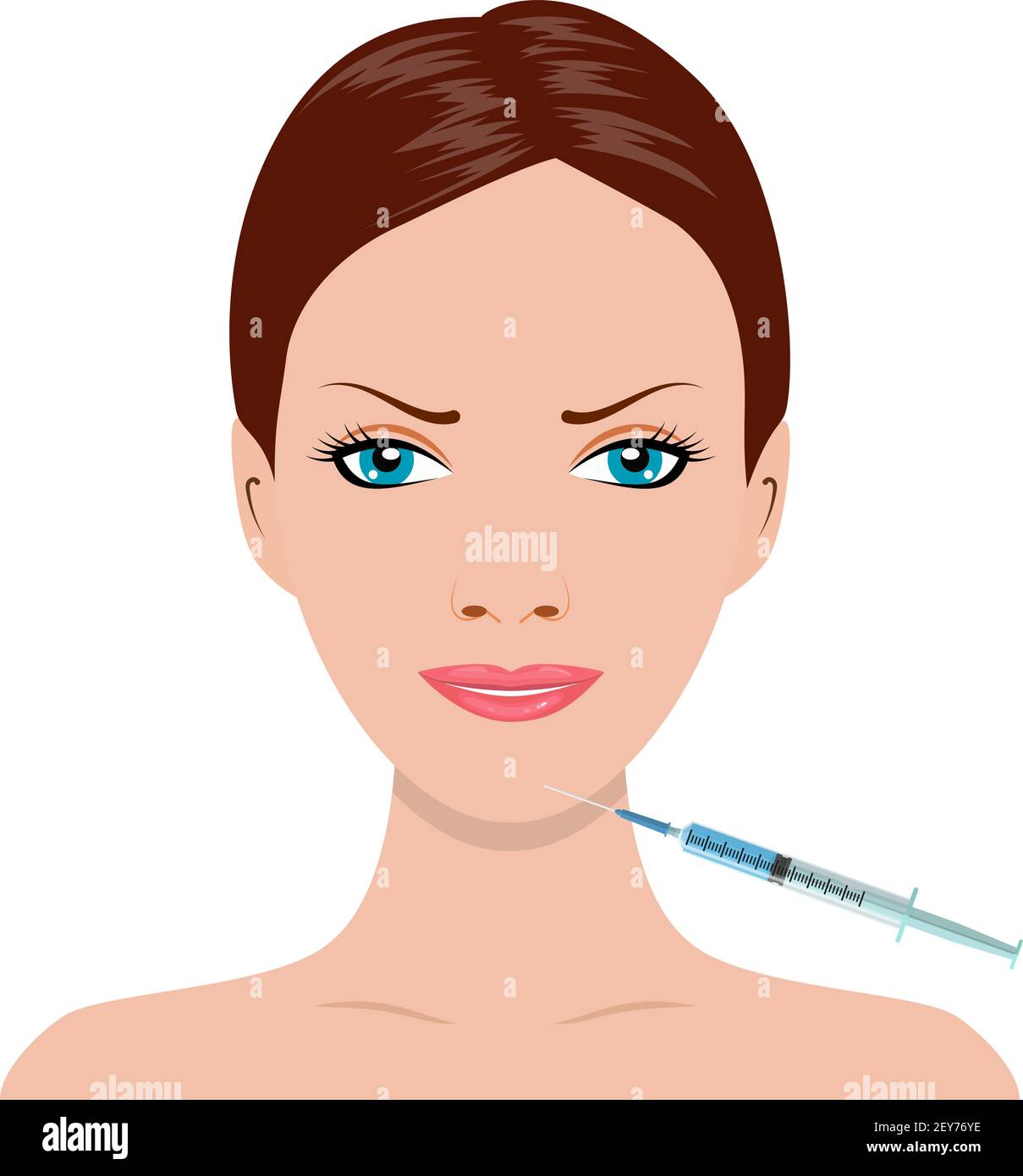 Cosmetic procedure by injection Stock Vector Image & Art - Alamy