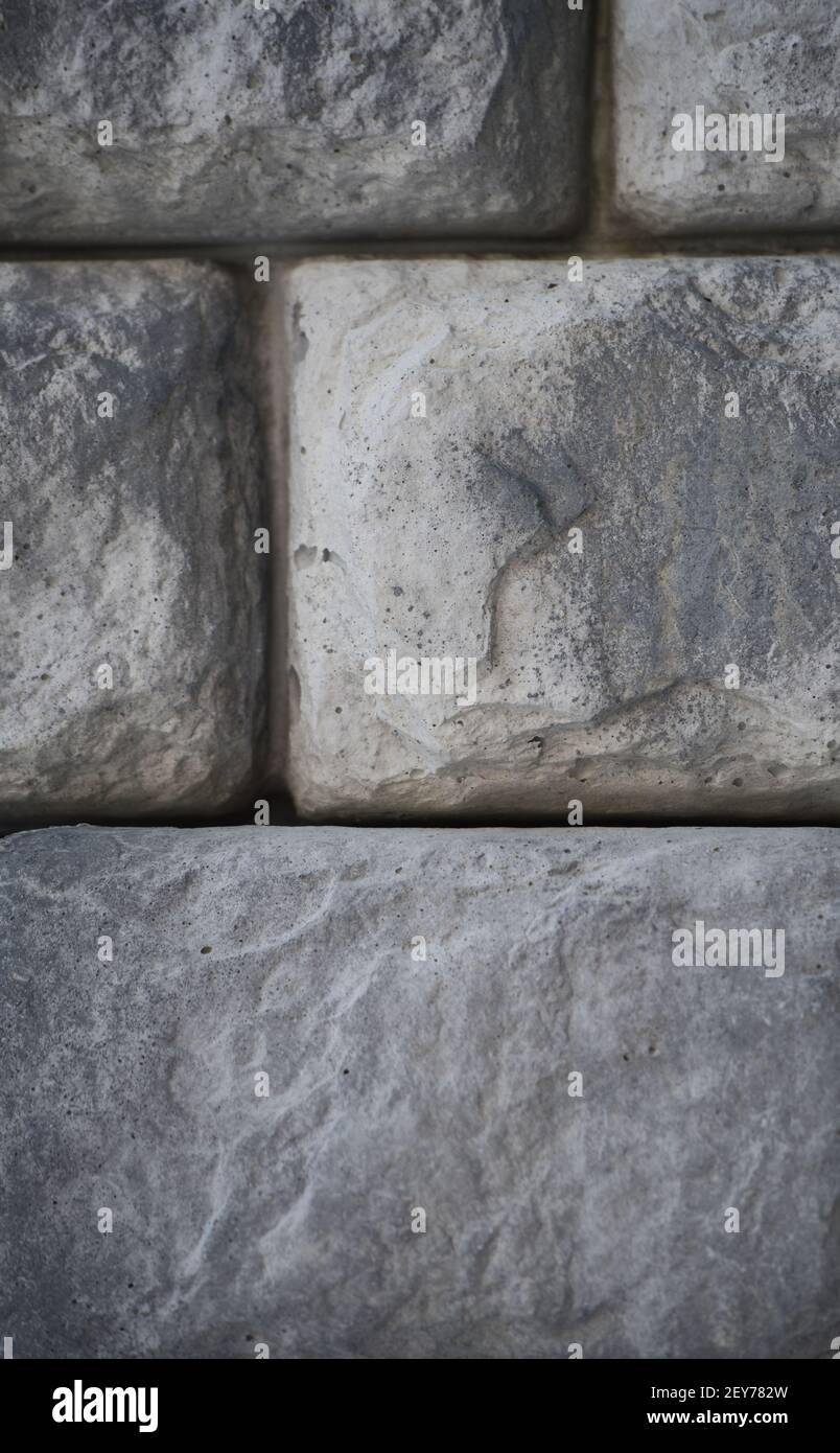 man made stones or rocks shaped like bricks close up of rock stone ...