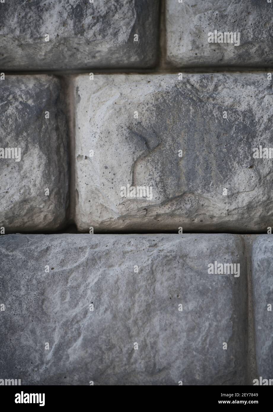 man made stones or rocks shaped like bricks close up of rock stone ...