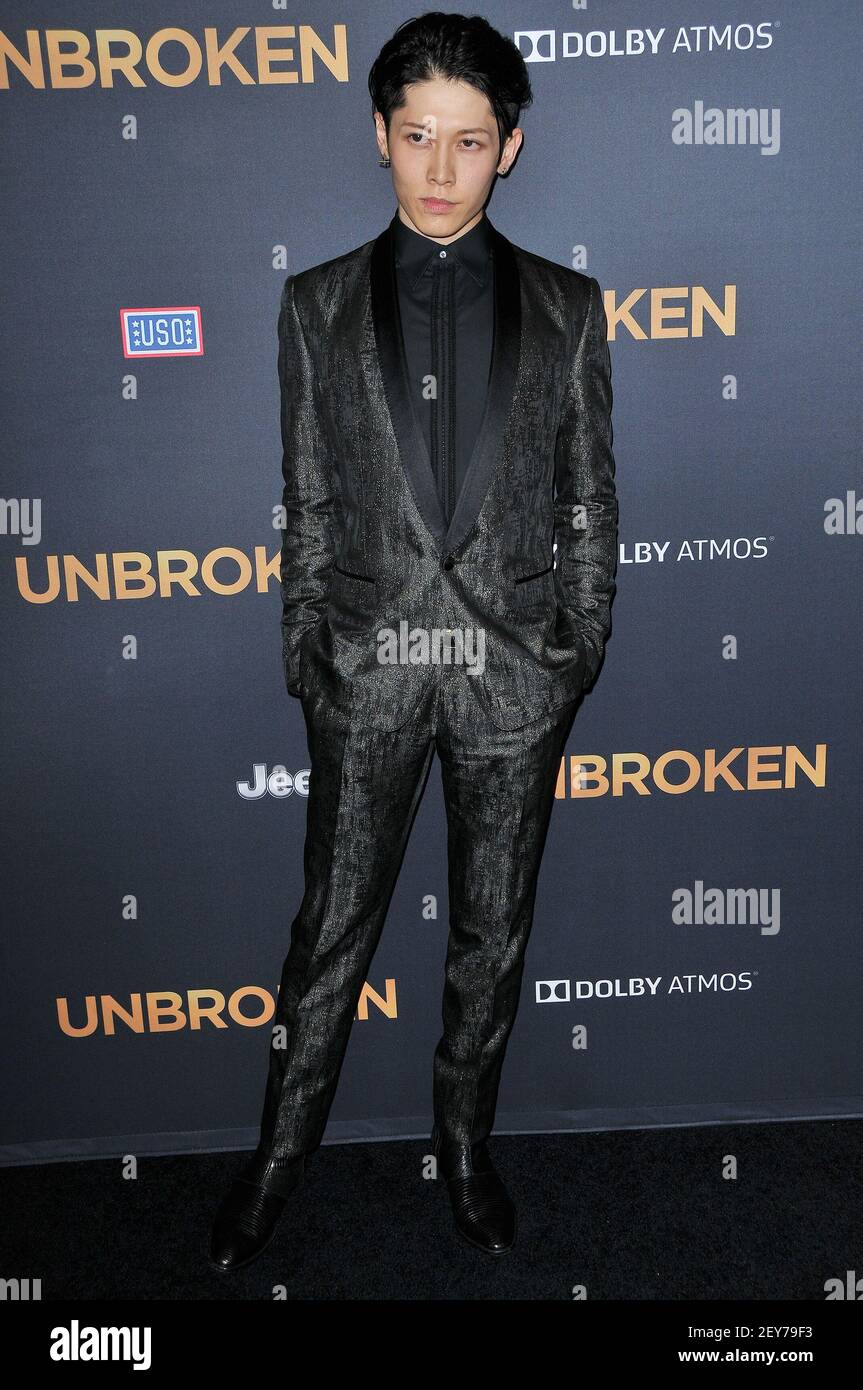 Miyavi at the "Unbroken" Los Angeles Premiere held at the Dolby Theatre ...