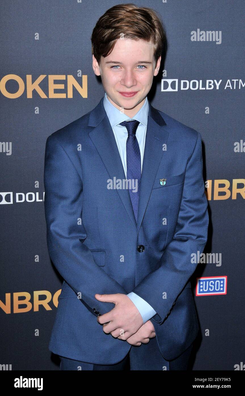 C.J Valleroy at the "Unbroken" Los Angeles Premiere held at the Dolby ...