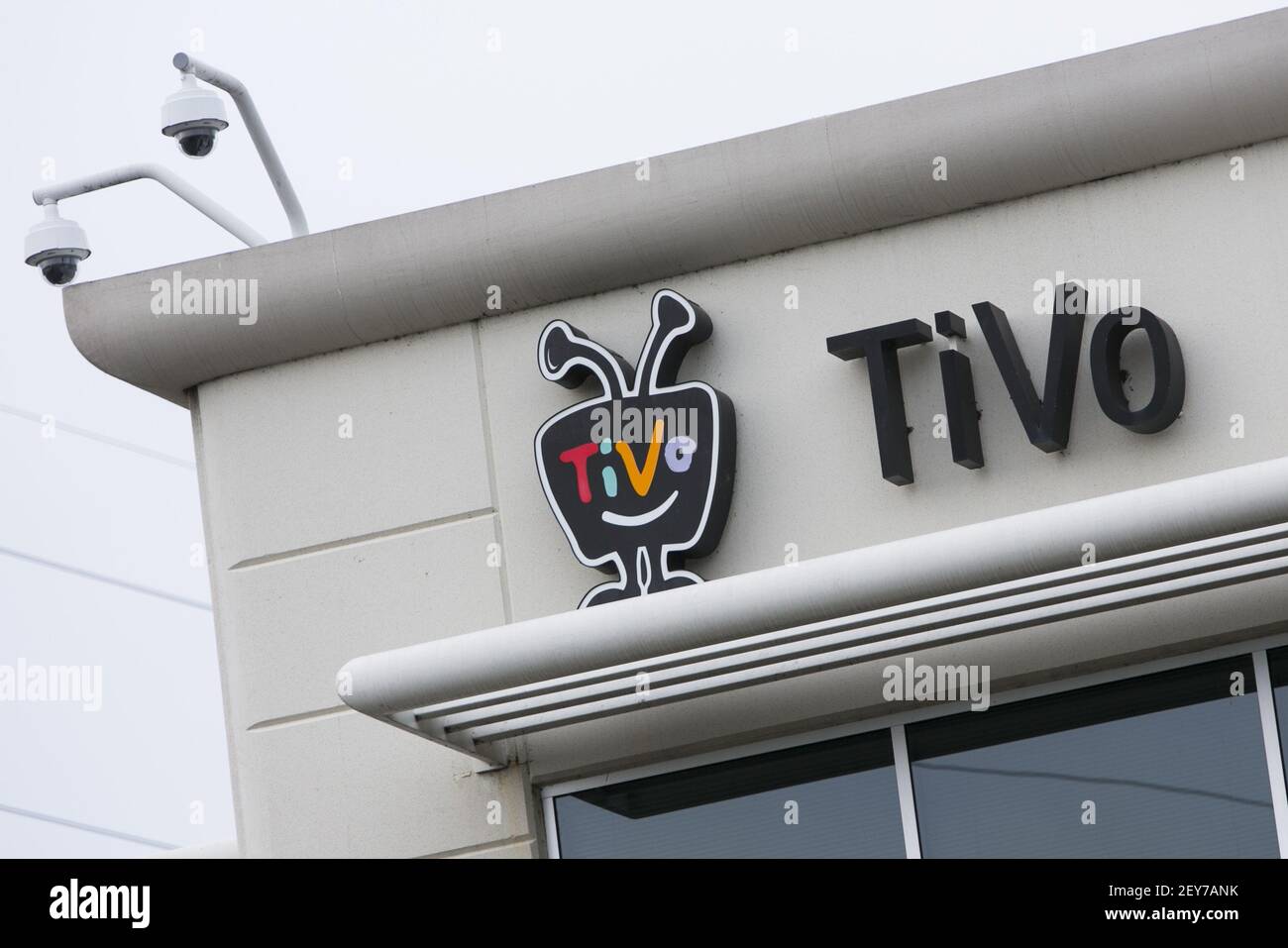 A logo sign outside the headquarters of TiVo Inc., in San Jose ...