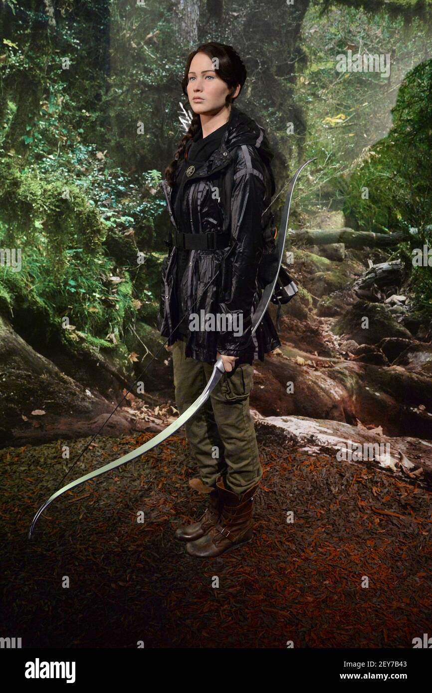 New wax figure of Jennifer Lawarence's Hunger Games' character Katniss ...