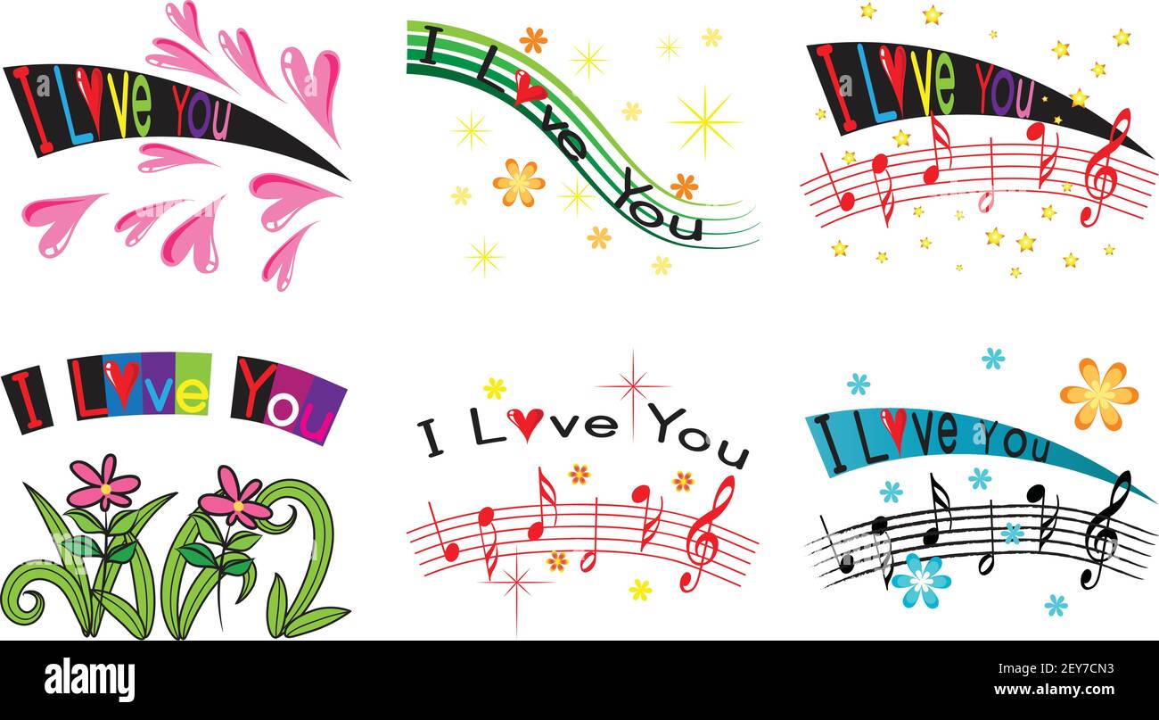 vector cartoon greeting card emoji stickers set Stock Vector Image ...