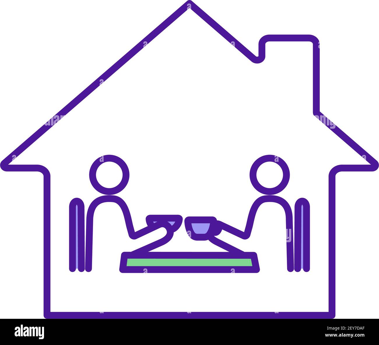 Homemade house food logo Stock Vector Images - Alamy