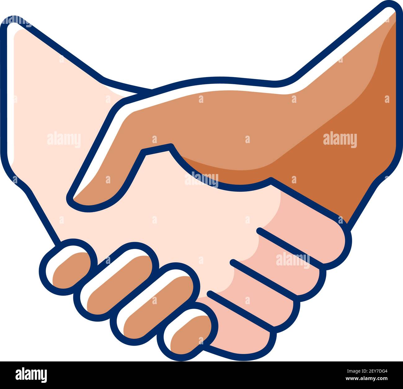 Handshake RGB color icon Stock Vector Image & Art - Alamy