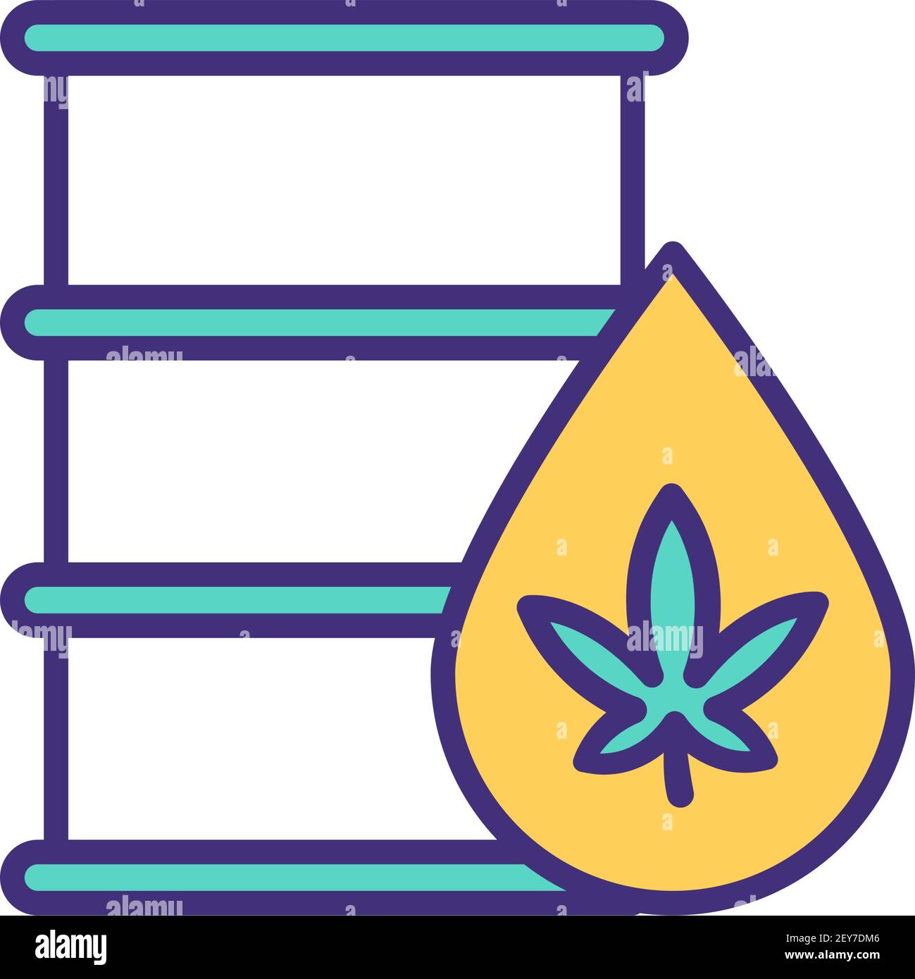 Cannabis fuel RGB color icon Stock Vector Image & Art - Alamy