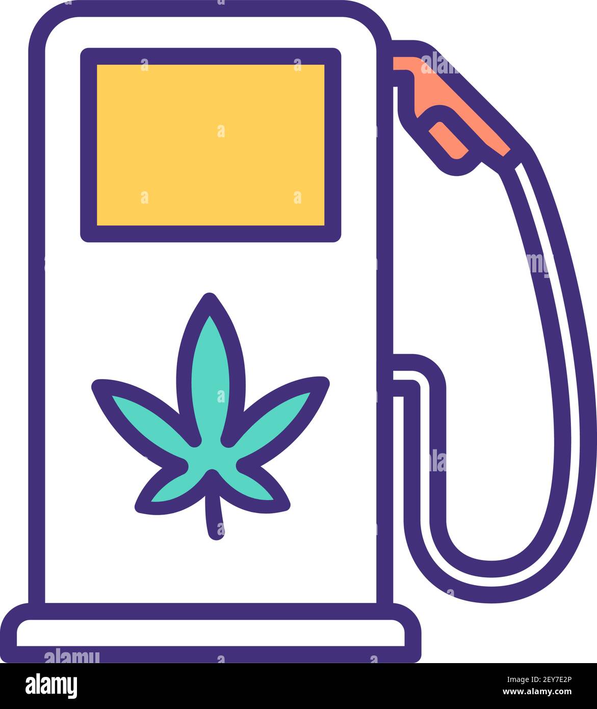 Hemp energy RGB color icon Stock Vector Image & Art - Alamy