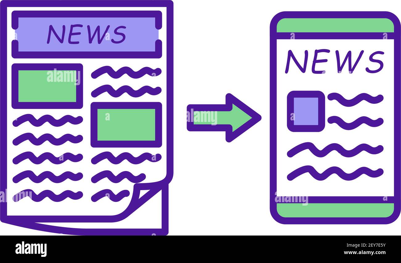 Paper saving RGB color icon Stock Vector Image & Art - Alamy