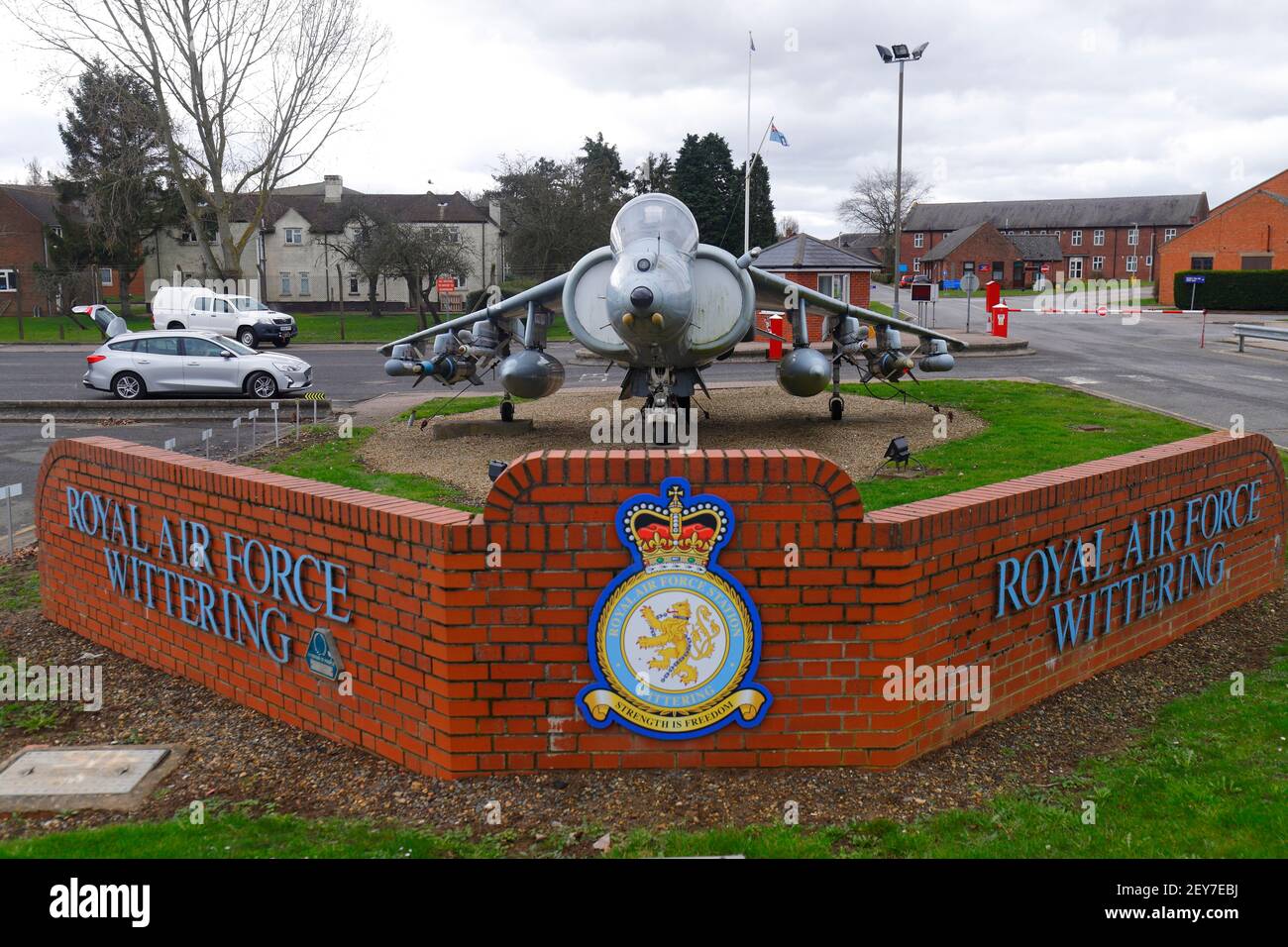 Raf wittering gate guard hi-res stock photography and images - Alamy