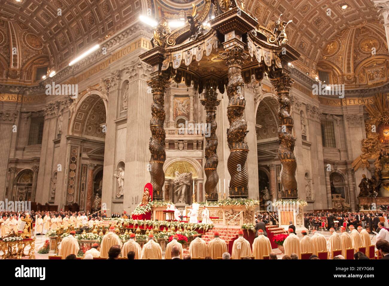 Annual Holy Mass of Christmas Eve at St. Peter's Basilica in Vatican ...