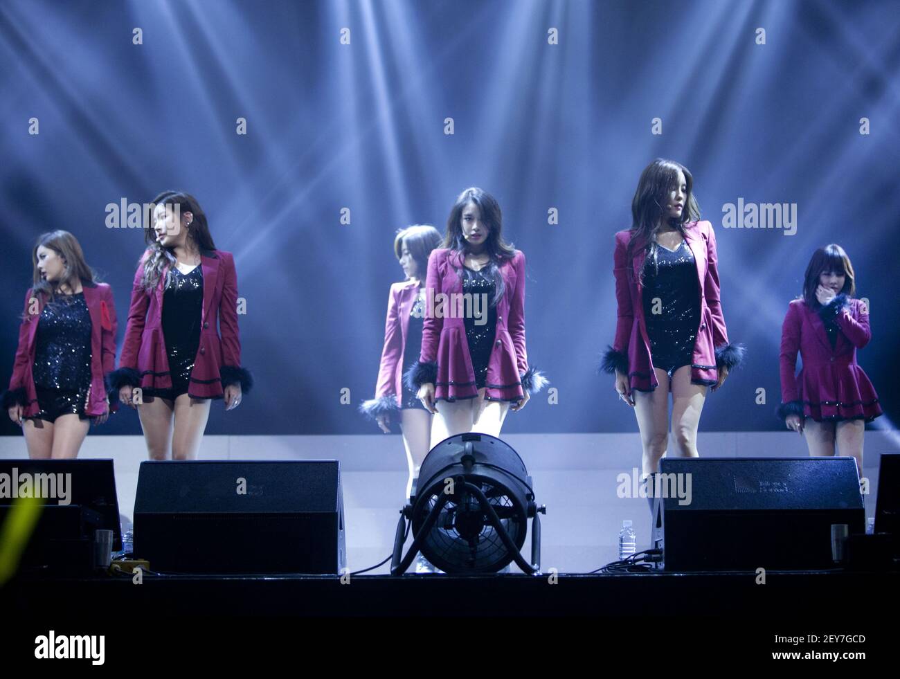 25 December 2014 - Seoul, South Korea : South Korean K-pop girl group T-ara performs onstage ...