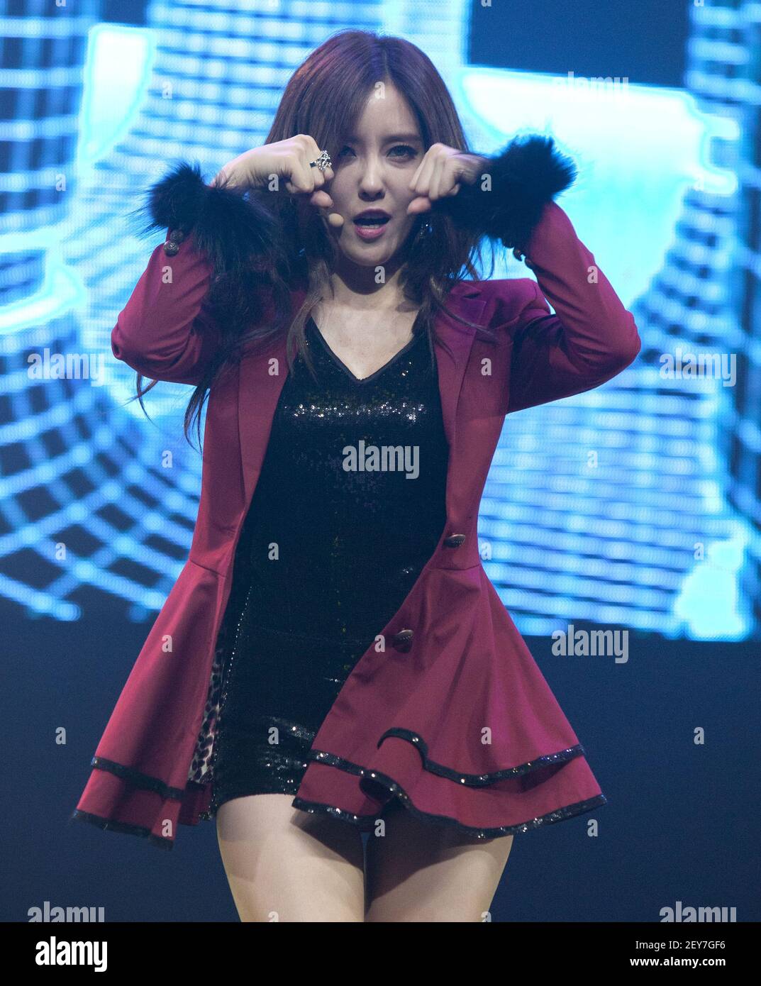 25 December 2014 - Seoul, South Korea : South Korean Hyomin, member of K-pop girl group T-ara ...