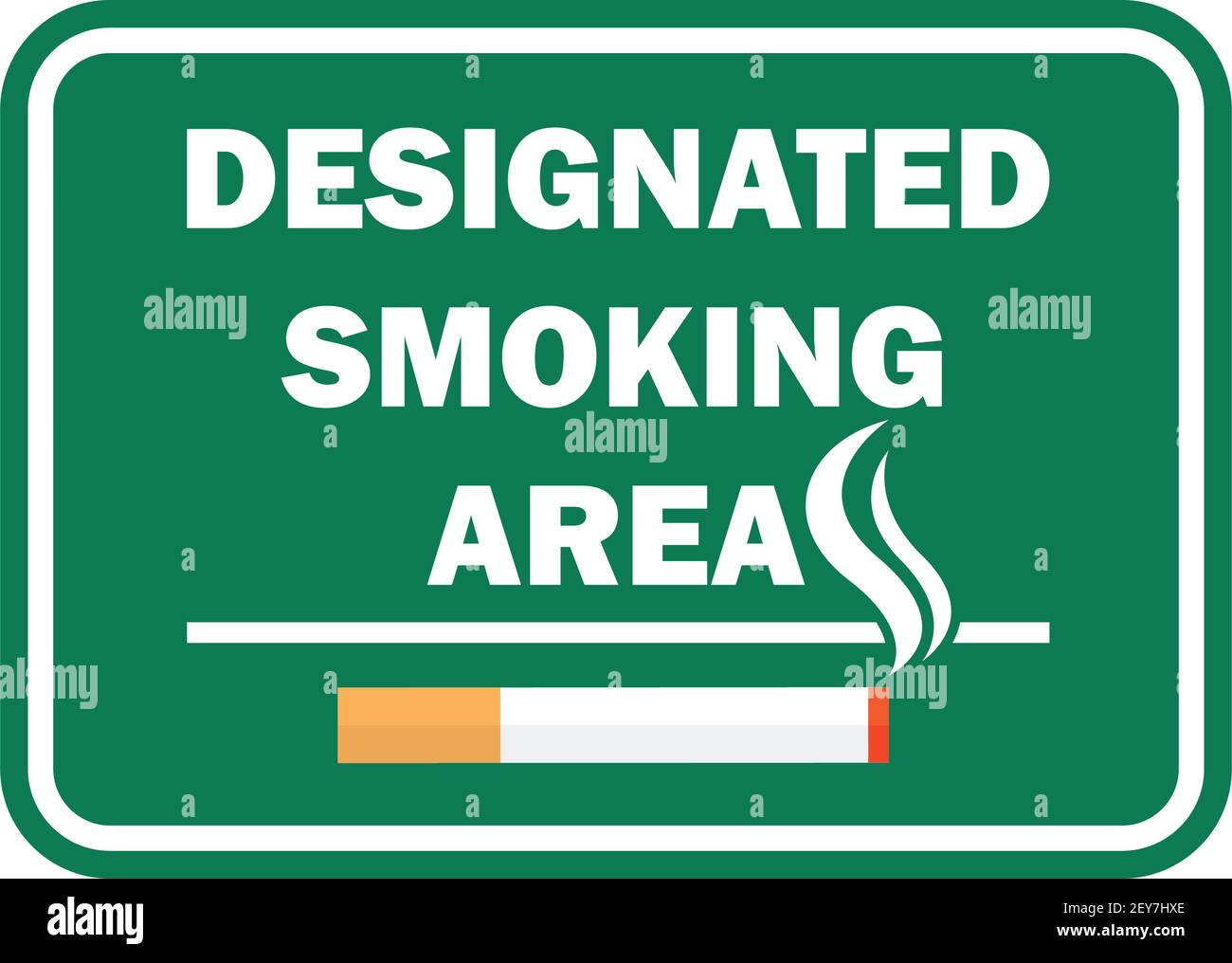 smoking and no smoking area for signboard or label. vector illustration ...